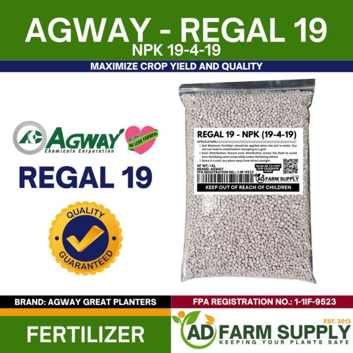 AGWAY Regal 19 NPK 19-4-19 Fertilizer | Balanced Nutrient Formula for ...