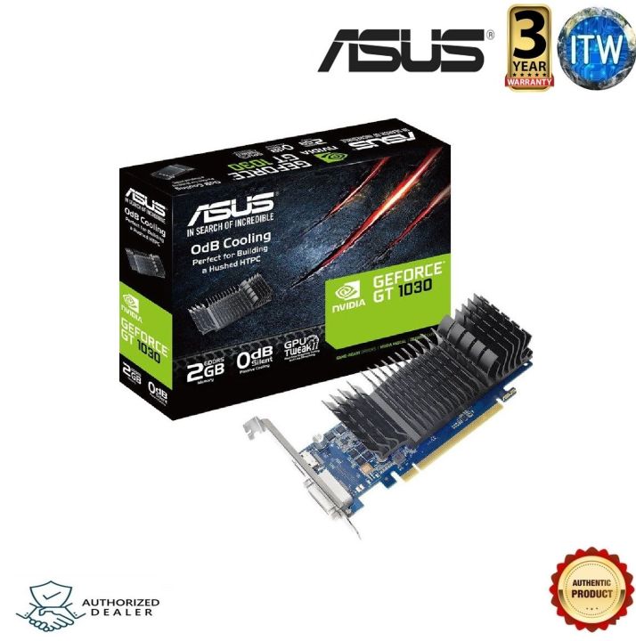 ASUS GeForce GT 1030 2GB GDDR5 Low Profile Graphics Card for Silent ...