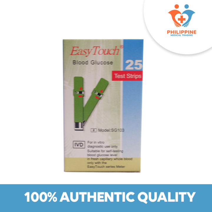 EASY TOUCH GLUCOSE STRIPS BY 25'S | Lazada PH