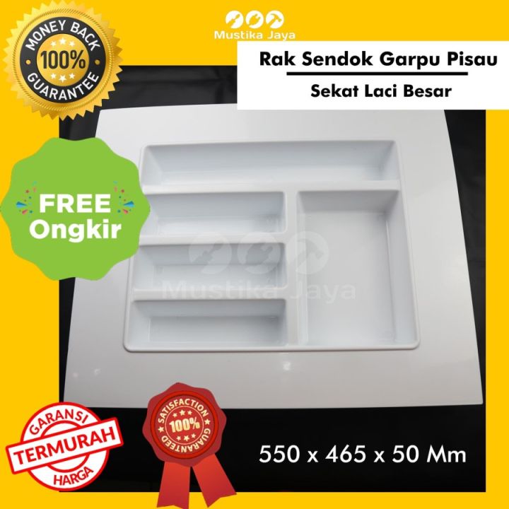 Rak Tempat Sendok Pisau Garpu Dapur Sekat Laci Besar | Lazada Indonesia