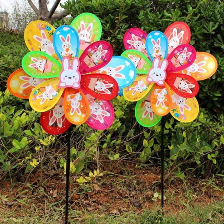 Rabbit Theme Lucky Pinwheel Spinners Fun Carnival Toy Pinwheels for ...