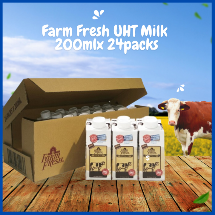 Susu Farm Fresh UHT Milk 200ml x 24pack / 12 pek Chocolate Milk ...