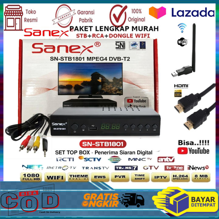SET TOB BOX SOGO SN-STB1801 Bisa Youtube Dan Tiktok Set Top Box DVB ...