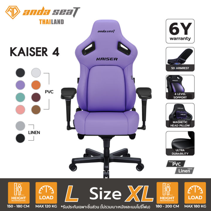 Anda Seat Kaiser 4 Series Premium Gaming Chair (AD12YDDC) | Lazada.co.th