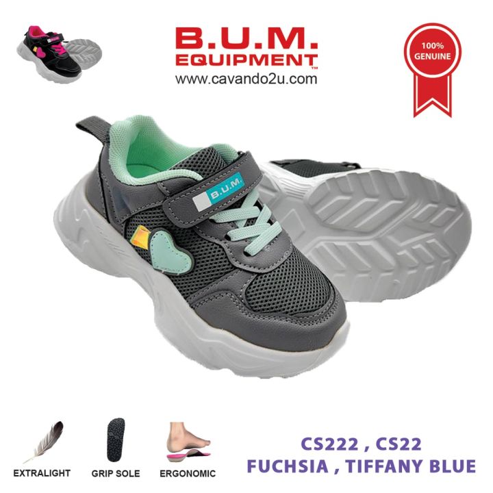 BUM Equipment Kid's Sport Shoes CS222 / CS223 (Fuchsia / Tiffany Blue) | Lazada