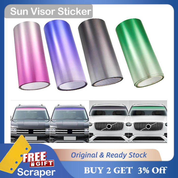 [Free Gift] Car Front Windshield Sun Visor Protection Shade Sticker ...