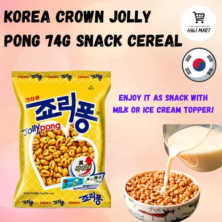 Korea Crown Jolly Pong 74G Snack Cereal Health Snack Keropok Bijirin ...