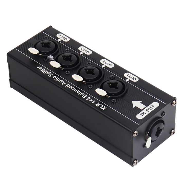 Audio Distributor 6.5TS Balanced XLR 1 in 4 Out Supports Digital and ...