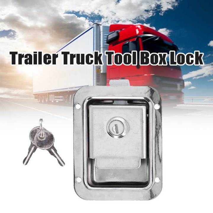 1 Set Stainless Steel Flush Mount Handle Latch For Trailer Truck Tool ...