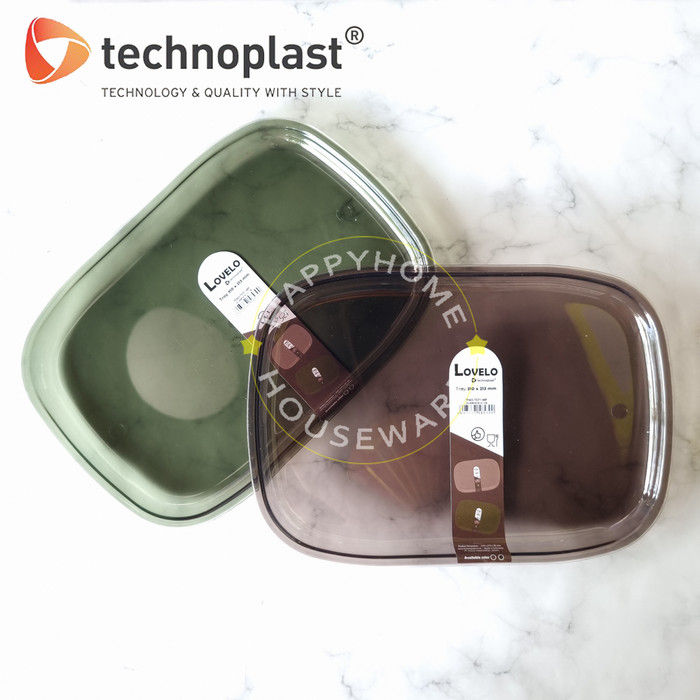 TECHNOPLAST Lovelo New Modern Tray / Nampan Oval Serbaguna 310x213mm ...