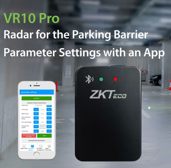 ZKTeco VR10 Pro RADAR เรดาร์ใช้แทน Loop Detector ไม่ต้องกรีดถนน ใช้กับ ...