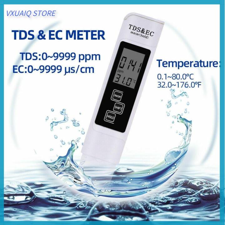VXUAIQ STORE High Quality Hydroponics Pocket Size TDS EC Meter PH Test ...