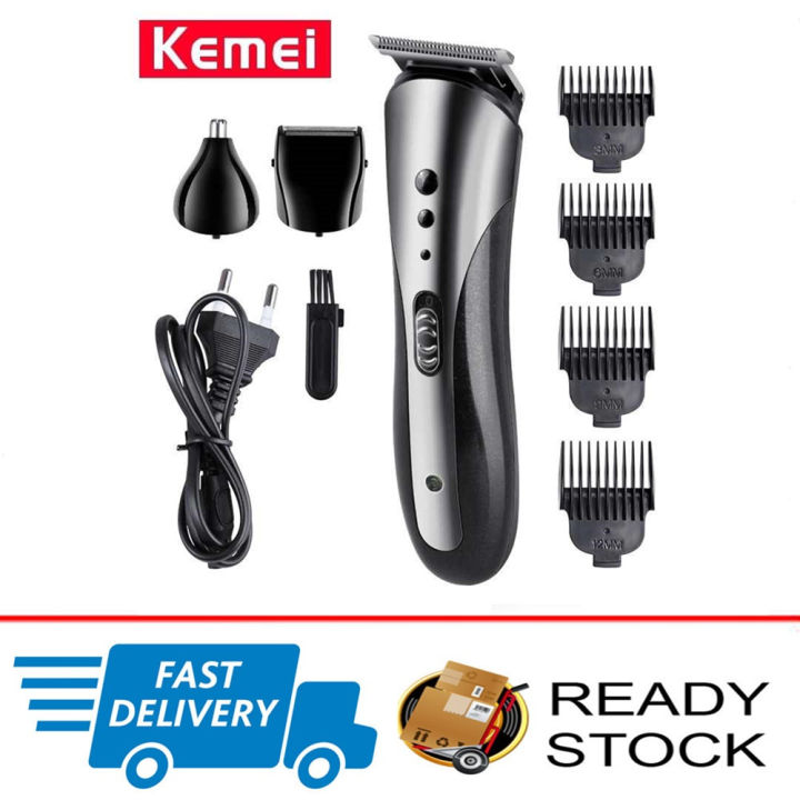 Top Sales KM-1407 KEMEI Men Rechargeable 3 in 1 Hair Trimmer Clipper ...