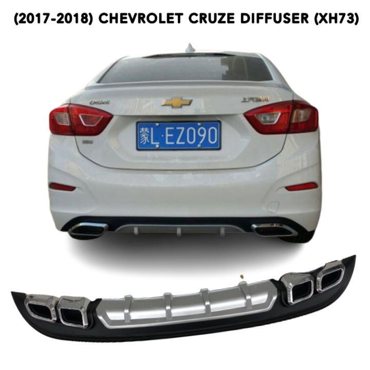CPO.PH 2017-2018 Chevrolet Cruze Car Rear Bumper Diffusers Lip Spoiler ...