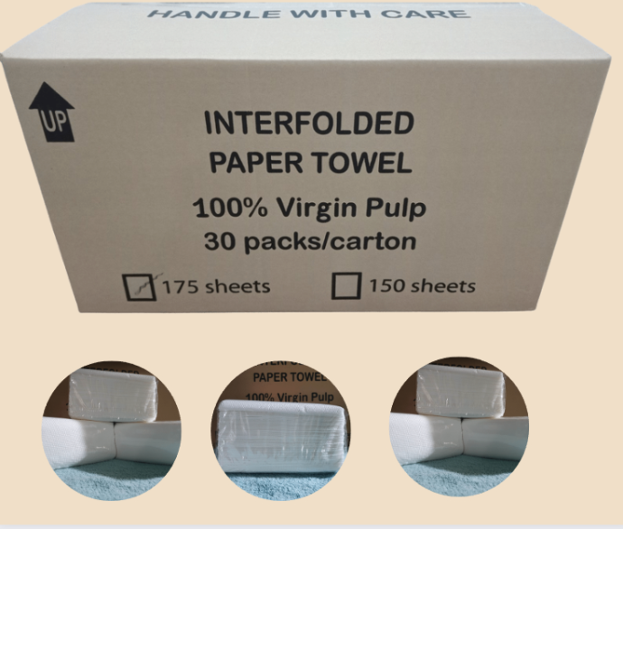 Interfolded Paper Towel (175 Sheets / 30 packs per box) | Lazada PH