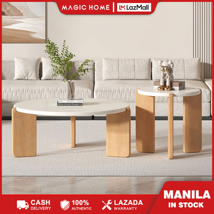 Magic Home Coffee Table For Living Room Sofa Side Table Solid Wood ...