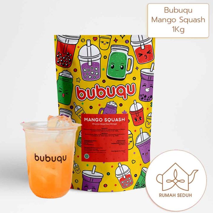 1Kg Bubuqu Mango Squash Powder Drink - Minuman Bubuk Rasa Buah Mangga ...