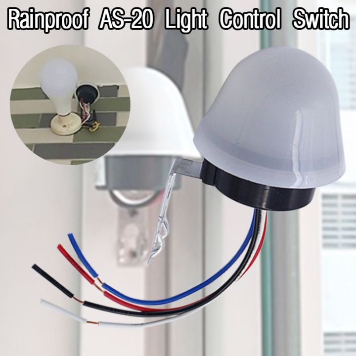 Rainproof AS-20 light control switch 110V 220V 12V Photo Control switch ...