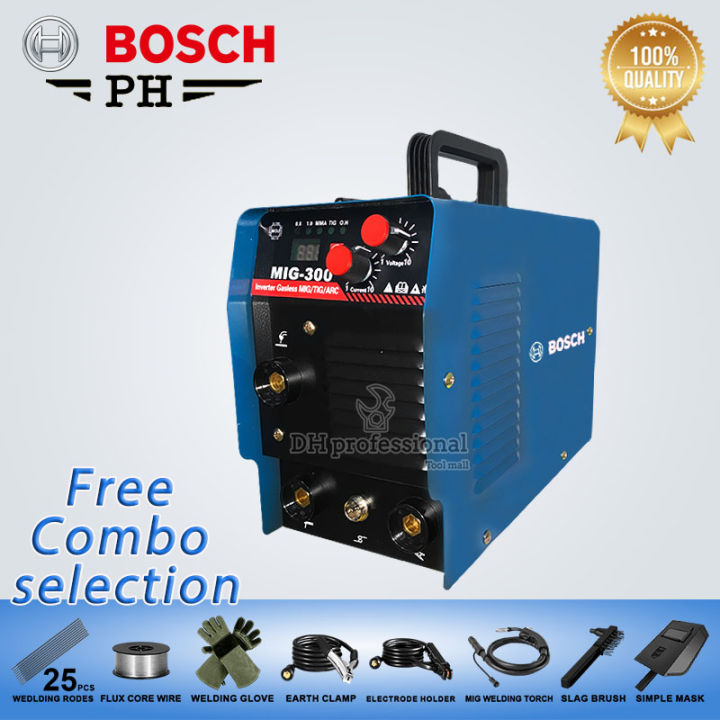 MIG-300 Welding Machine Gasless MIG MMA Synergic Flux Cored Wire Cable ...