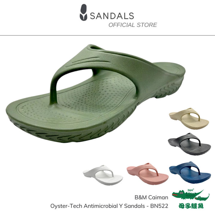 B&M Caiman BN522 Oyster-Tech Antimicrobial Y Sandals | Lazada