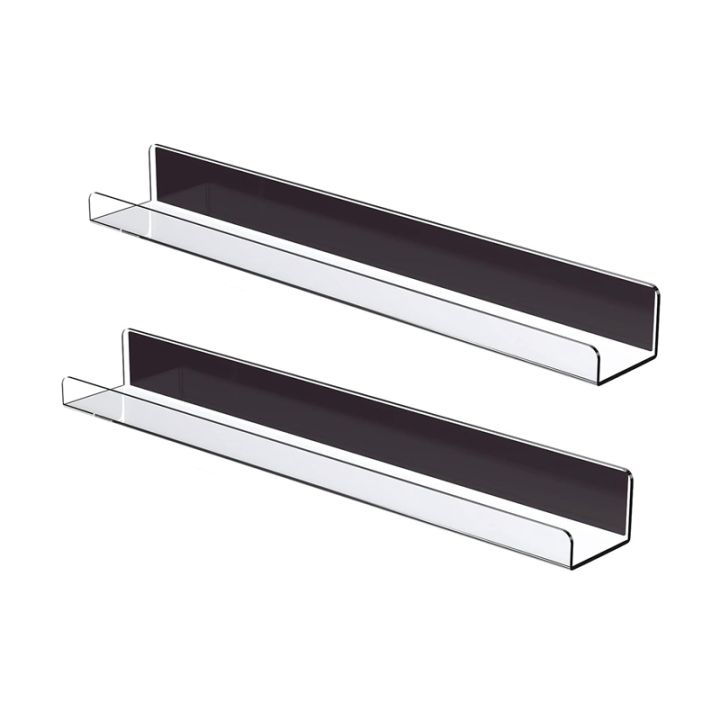 Wall-Mounted Storage Shelf Punch-Free Sticker Wall Home Bedroom In-Line ...