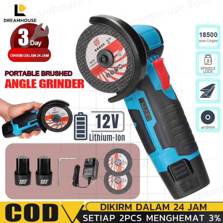 Brushleed Angle Grinder Mesin Gerinda Tangan Orion Alat Pemotong Alat ...