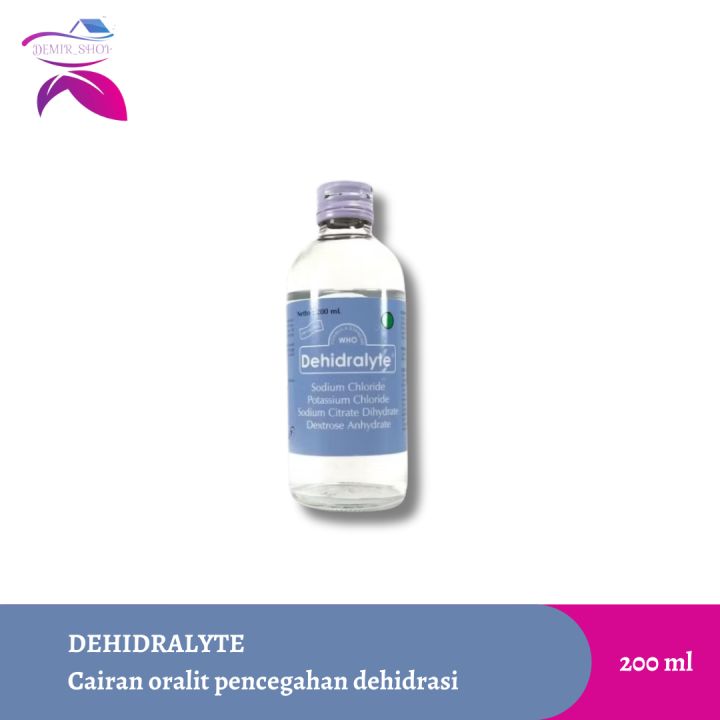 Dehidralyte 200ml Cairan Larutan Oralit Pencegahan Dehidrasi | Lazada ...