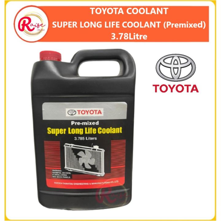 ( 100% ORIGINAL ) TOYOTA COOLANT SUPER LONG LIFE COOLANT PRE MIXED 3.78 ...