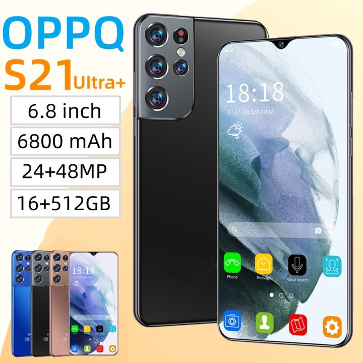 OPPQ S21 UItra+ Ponsel Pintar RAM 16GB+ROM 512GB Ponsel Kapasitas Besar ...