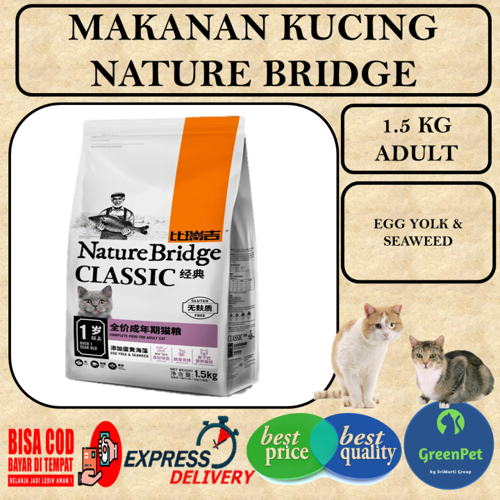 Nature Bridge Classic Adult Cat Food 1.5kg Nature Bridge Adult Cat ...