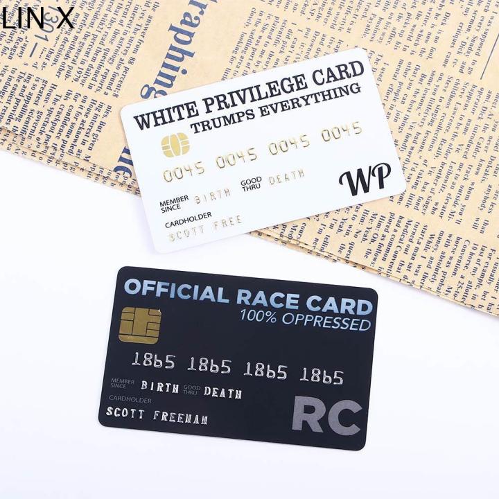 LIN X Laminated Gift PVC Novelty Official Race Card Privilege Card ...
