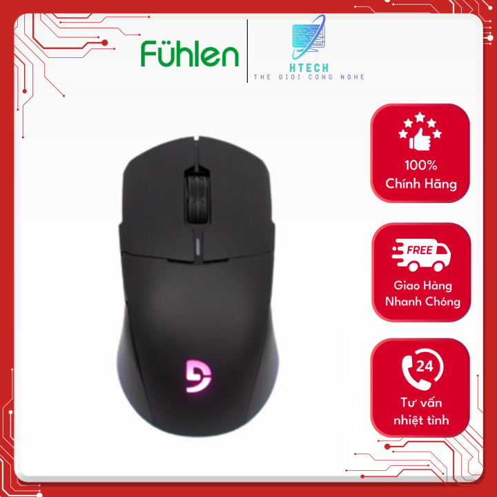 Chuột Fuhlen D90s V3 kết nối Wireless 2.4Ghz, Bluetooth và có dây USB ...