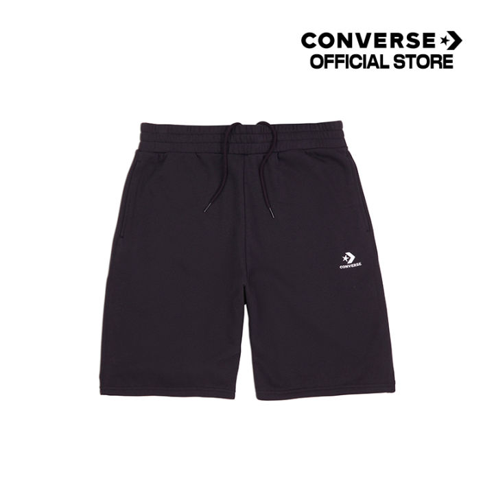 CONVERSE GO-TO EMBROIDERED STAR CHEVRON FLEECE SHORT - BLACK - CONVERSE ...