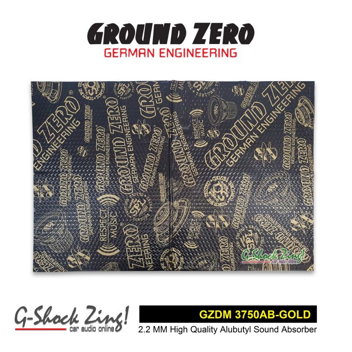 GROUND ZERO Sound Damping Premium แผ่นแดมป์ แบบฟอยล์(ยางดำ) คุณภาพสูง ...