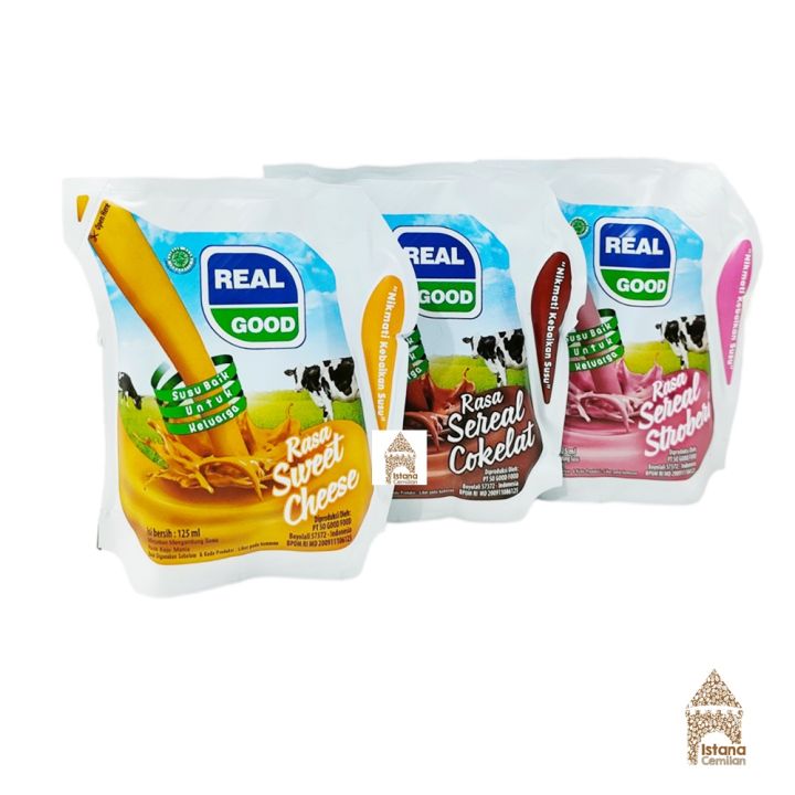 Real Good Susu UHT POUCH 125 ML | Juragan Snack Food | Lazada Indonesia