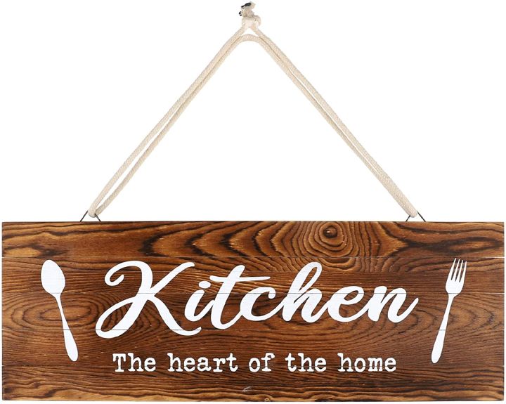 whoaon Kitchen Sign. Real Pallet Wood Sign for Farmhouse Kitchen Decor ...