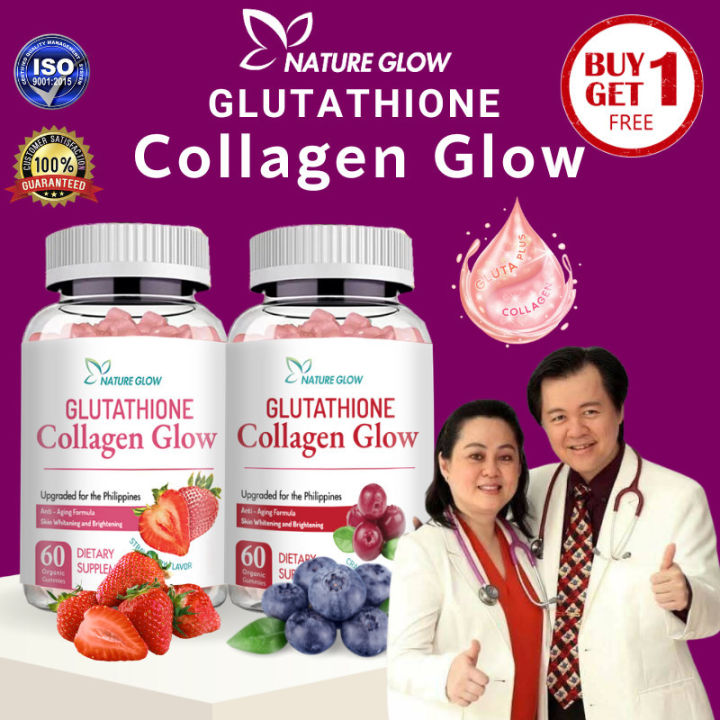 NATURE Glutathione collagen glow capsule Strawberry Anti-Aging ...