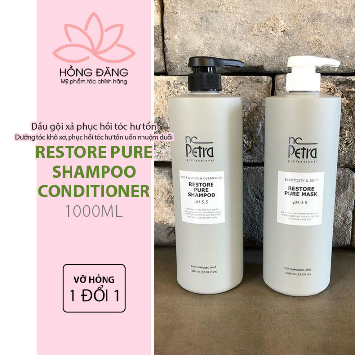 Dầu gội xả phục hồi tóc hư tổn,dưỡng tóc khô xơ rối, uốn nhuộm duỗi công nghệ sinh học Nc Petra ...