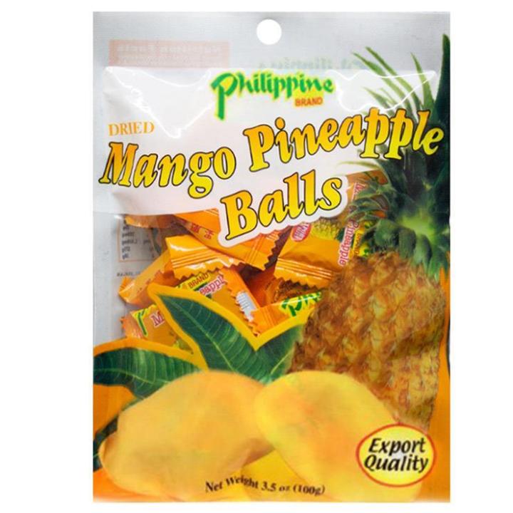 Philippine Brand Dried Mango Pineapple Balls 100g | Lazada PH