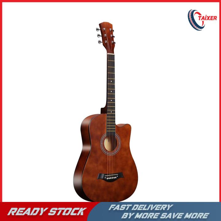 Taixer 38'' Beginner Classical Acoustic Guitar Copper String for Kids ...
