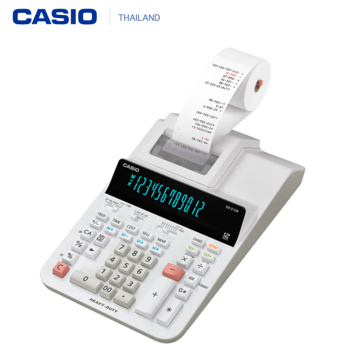 เครื่องคิดเลข Casio รุ่น DR-210R ชนิดมีกระดาษบันทึก (สินค้าใหม่ล่าสุด ...