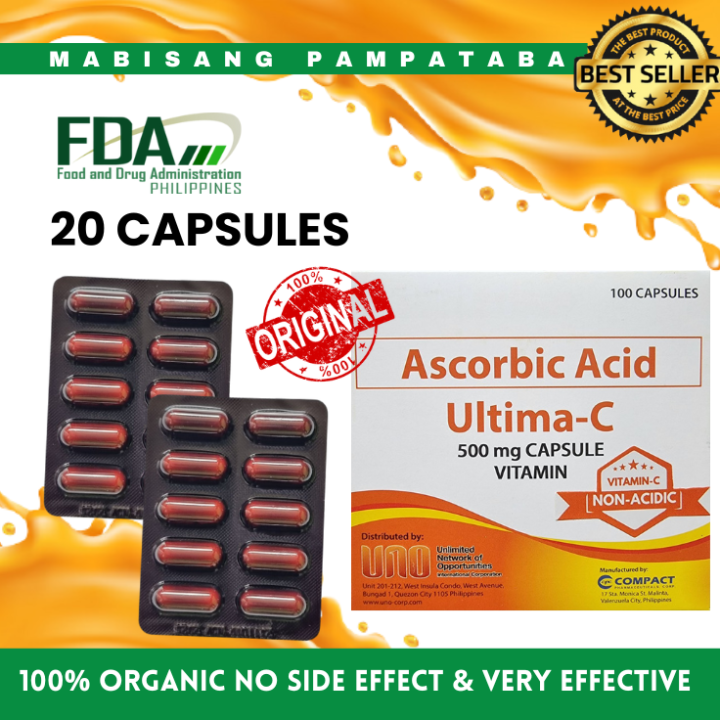 ULTIMA C 20 CAPSULE VITAMINS NA PAMPATABA | ULTIMA C 20 SODIUM ...