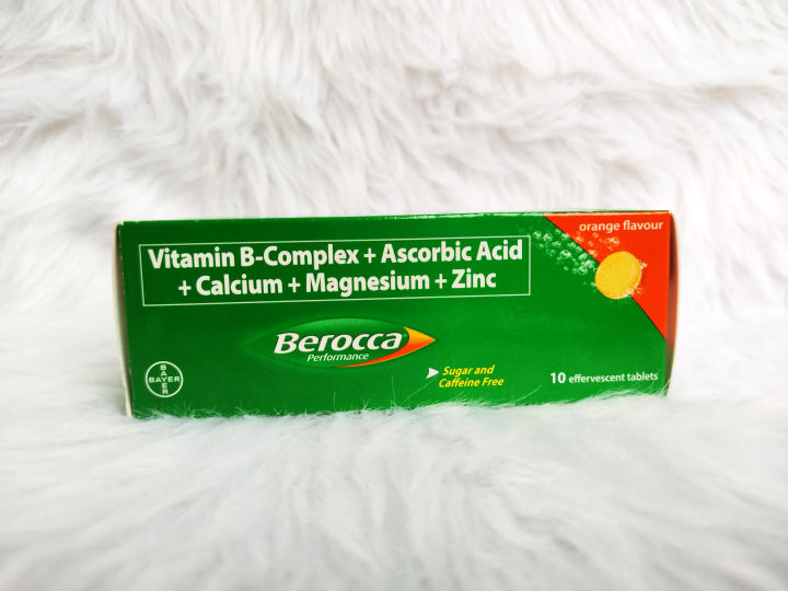 Berocca Vitamin B Complex Ascorbic Acid Effervescent Mint Orange ...
