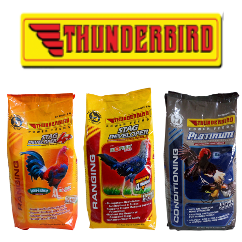 1KG READY TO EAT THUNDERBIRD FEEDS FOR FIGHTING COCKS PLATINUM, STAG ...