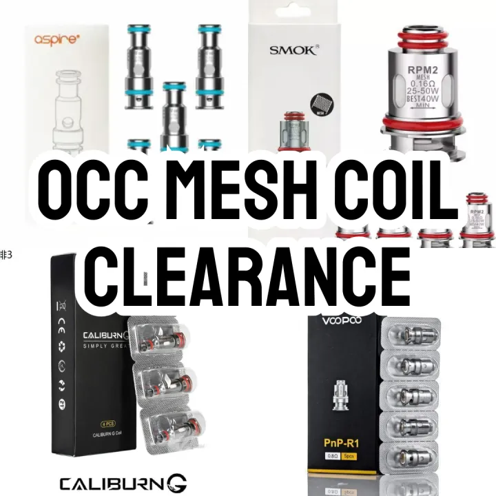 【CLEARANCE】OCC MESH COIL : GEEK B0.6Ω / GEEK B0.4Ω / SMOK RPM80 RGC 0 ...