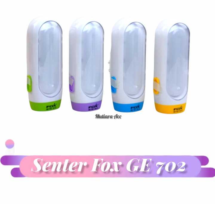 SENTER DAN LAMPU EMERGENCY LAMP FOX GE 702 LAMPU DARURAT RECHARGEABLE ...