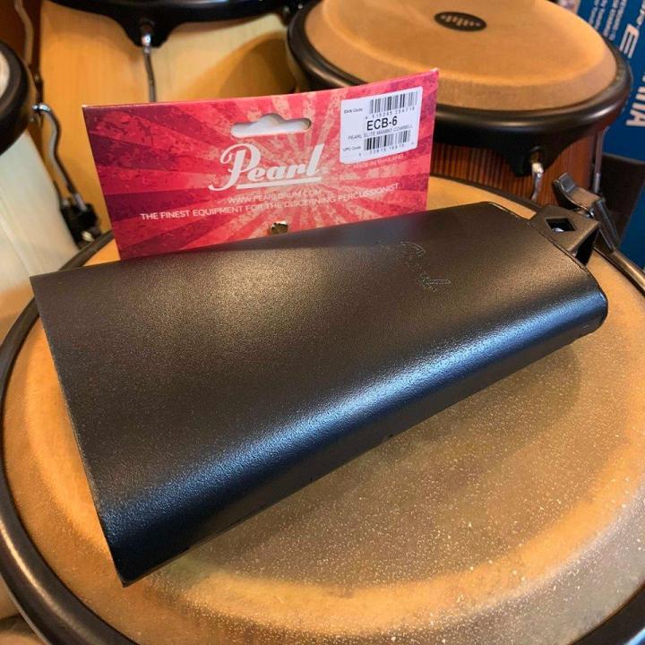 คาวเบลล์ Cowbell Pearl ECB-6 เพิร์ล ขนาด 8 นิ้ว สีดำ ใช้ร่วมกับกลองชุด หรือ เพอร์คัสชั่น ...