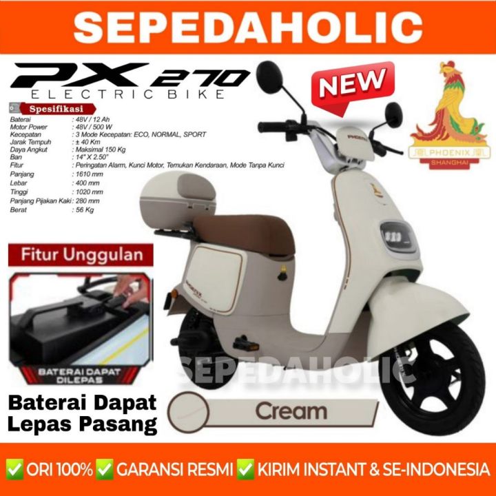Sepeda Listrik PHOENIX PX 270 BY PACIFIC 500 Watt Electric E Bike ...