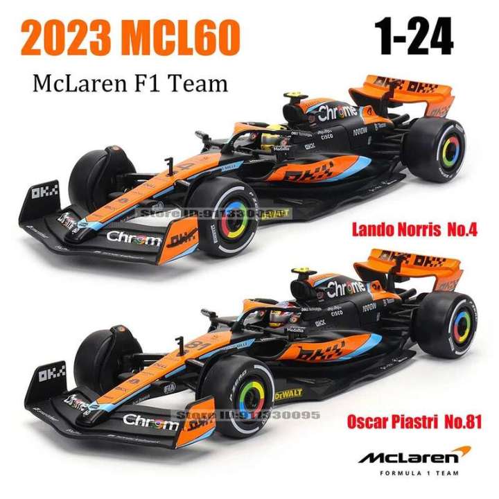 CCA MSZ 1:24 2023 McLaren F1 Team MCL60 4# Lando Norris 81# Oscar ...
