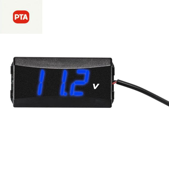 LED Digital Voltmeter for Motorcycles DC12 48V with Quick Install ...